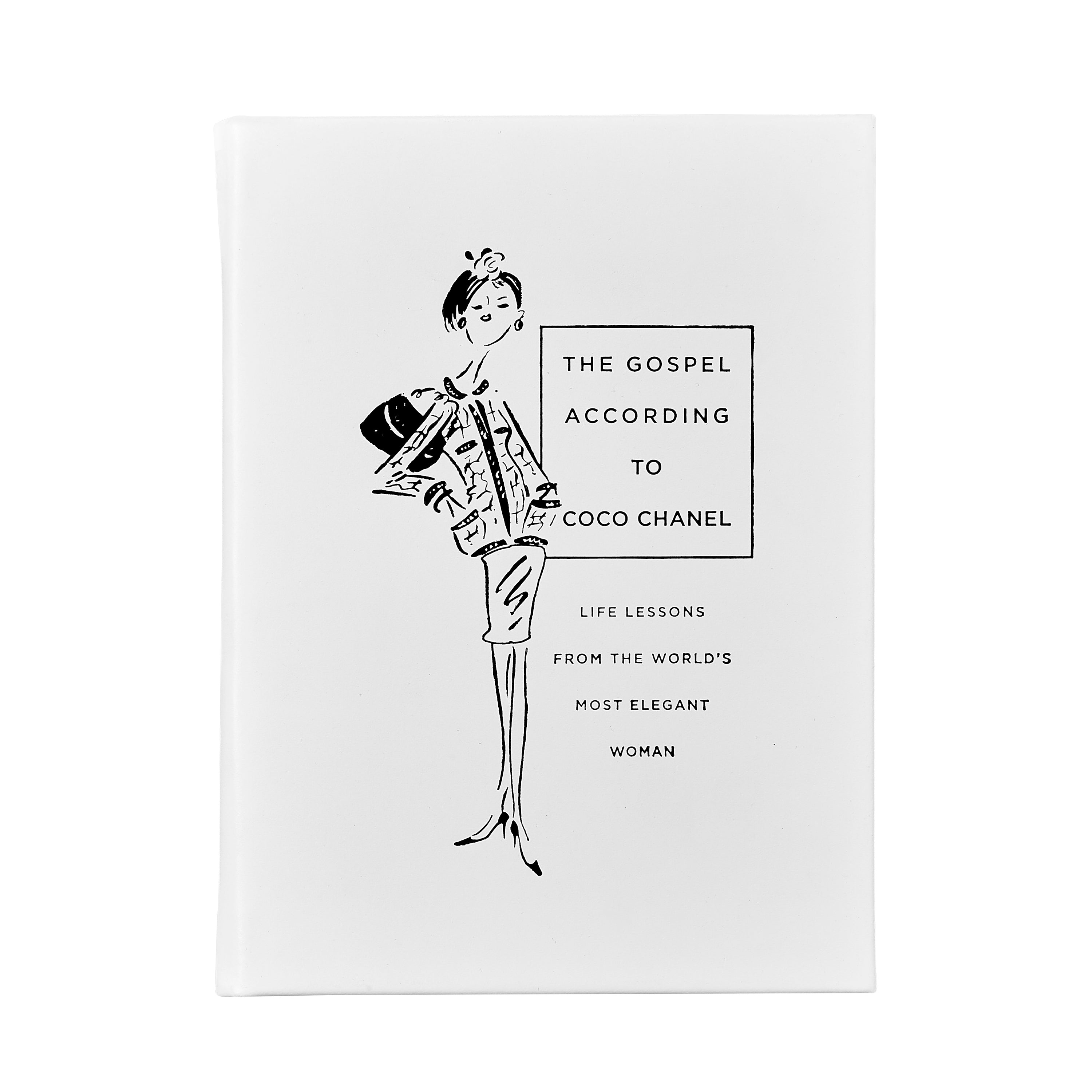 The Gospel According to Coco Chanel | White Bonded Leather – Graphic Image