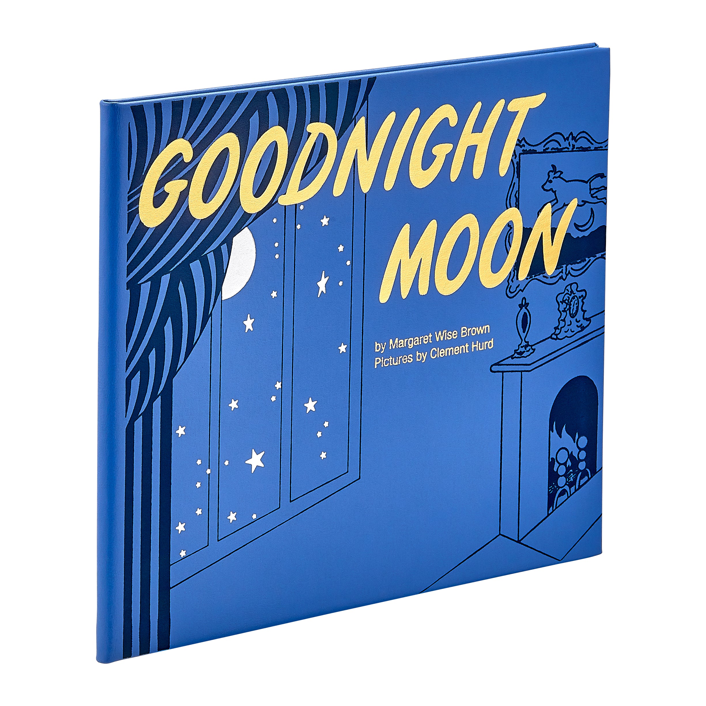 Goodnight Moon | Blue Bonded Leather – Graphic Image