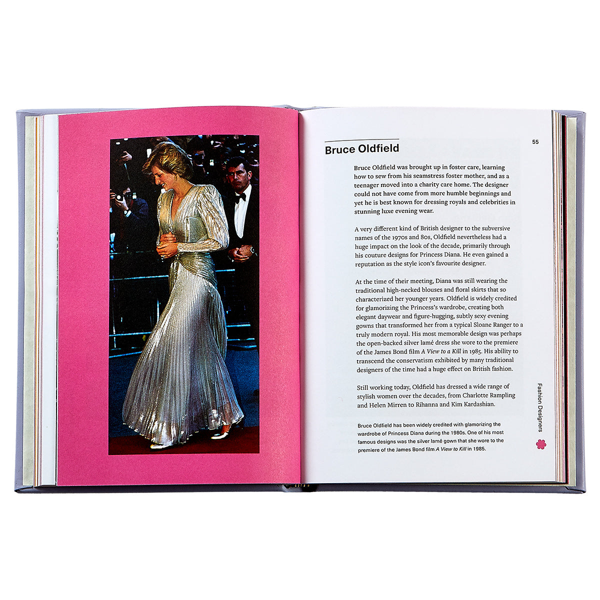 Little Book Of London Style | Lilac Bonded Leather – Graphic Image