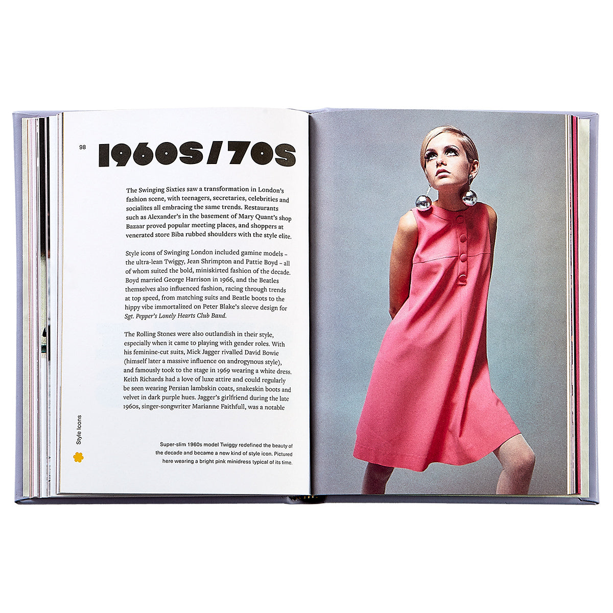 Little Book Of London Style | Lilac Bonded Leather – Graphic Image