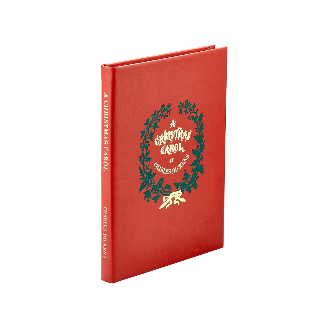 A Christmas Carol | Red Bonded Leather – Graphic Image