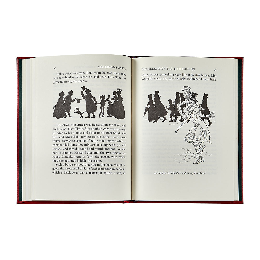 A Christmas Carol | Red Bonded Leather – Graphic Image