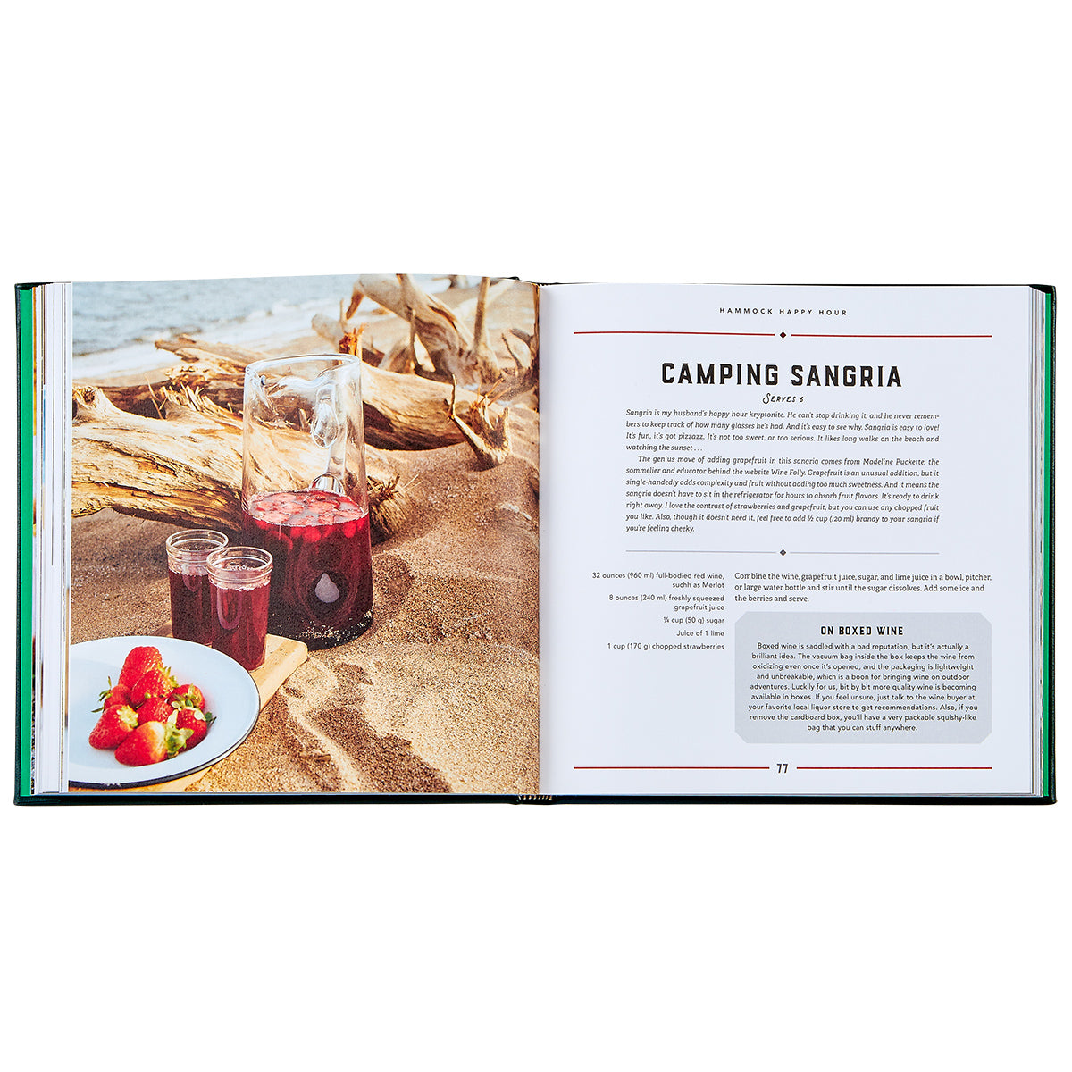 Camp Cocktails | Green Bonded Leather – Graphic Image