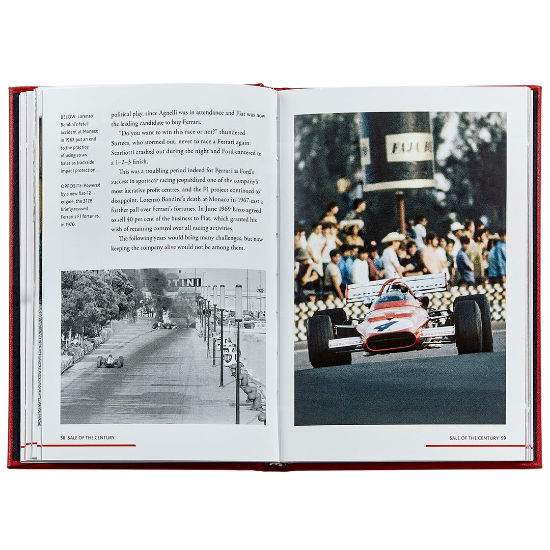 The Story of Ferrari | Red Bonded Leather – Graphic Image