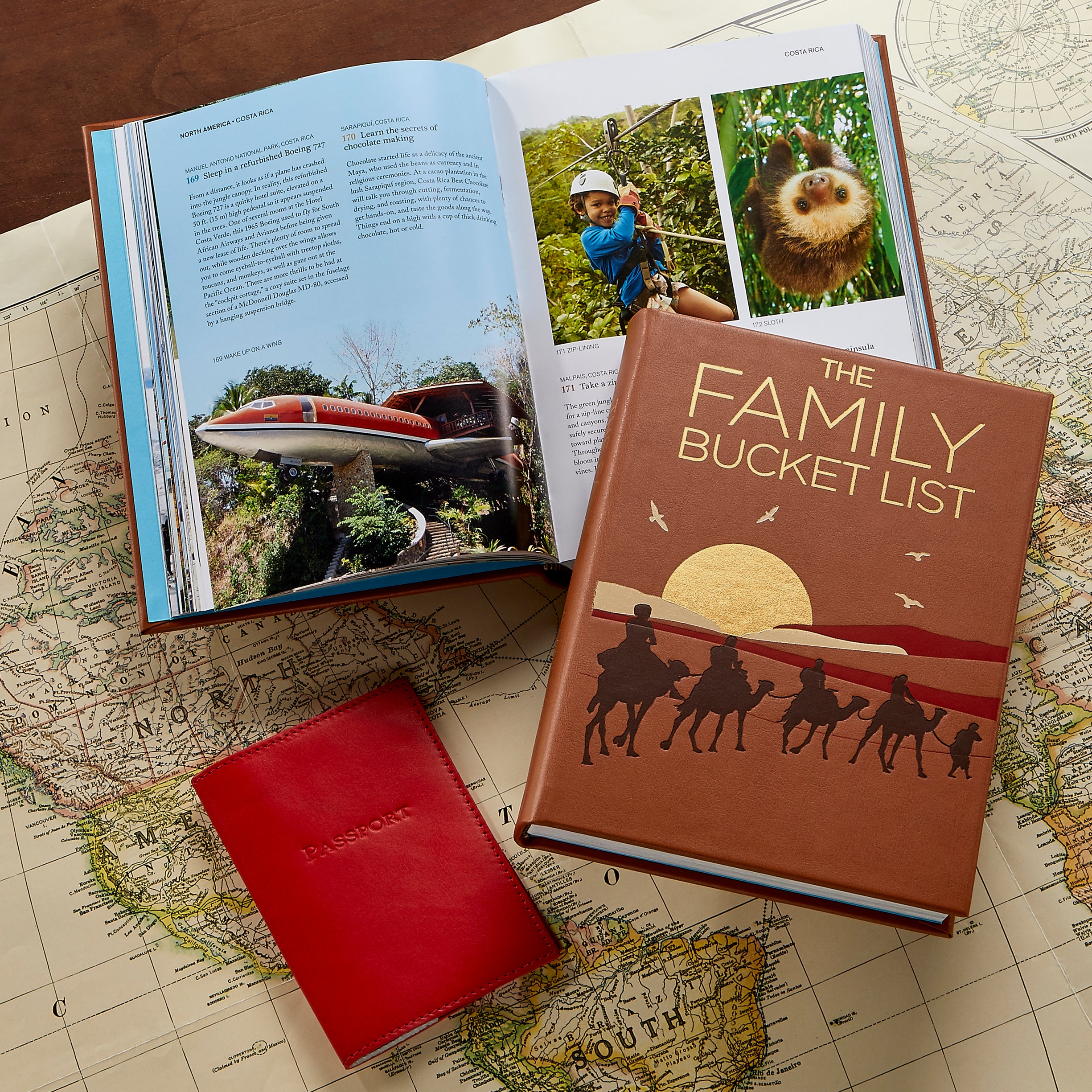 The Family Bucket List | British Tan Bonded Leather – Graphic Image