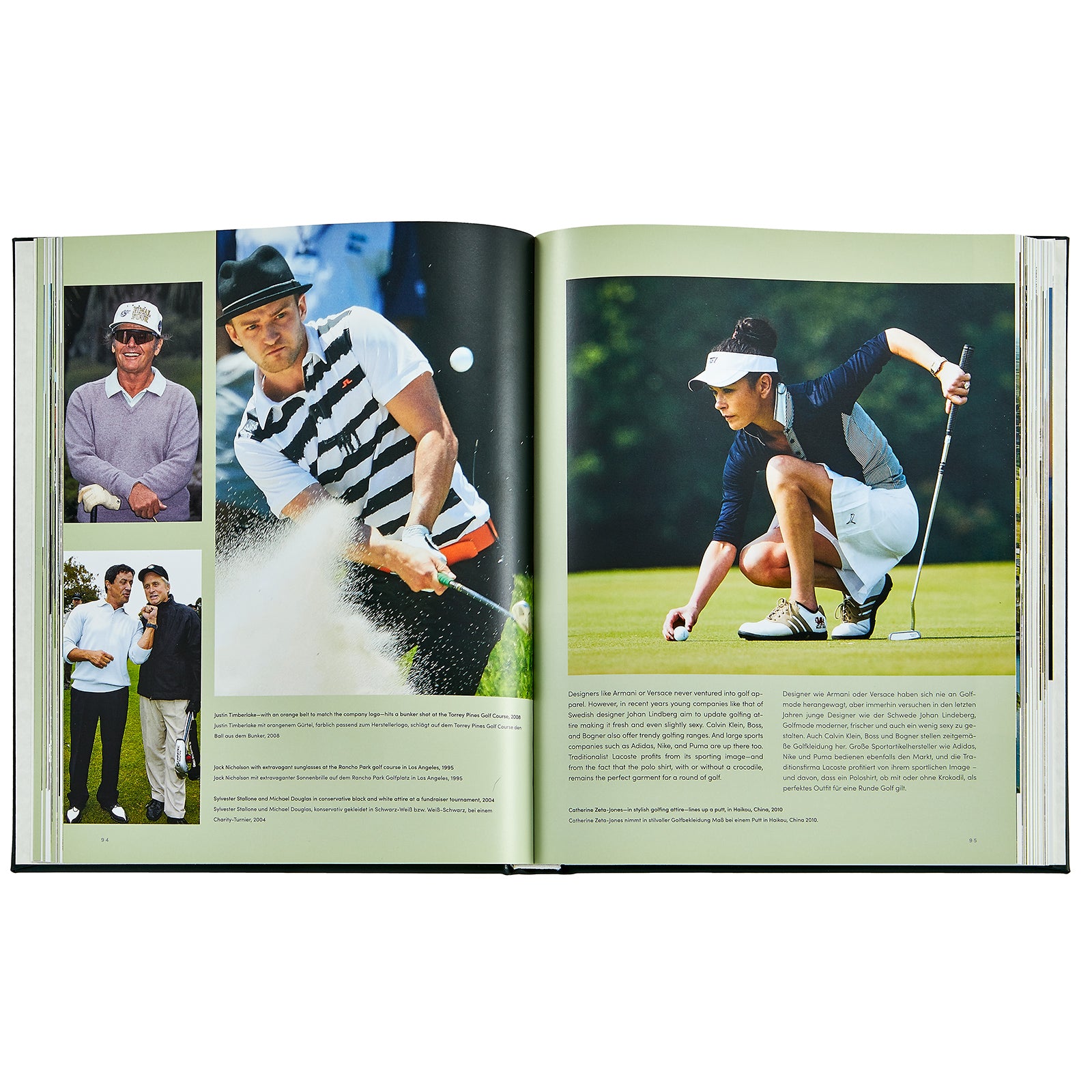 Golf: The Ultimate Book | Green Bonded Leather – Graphic Image