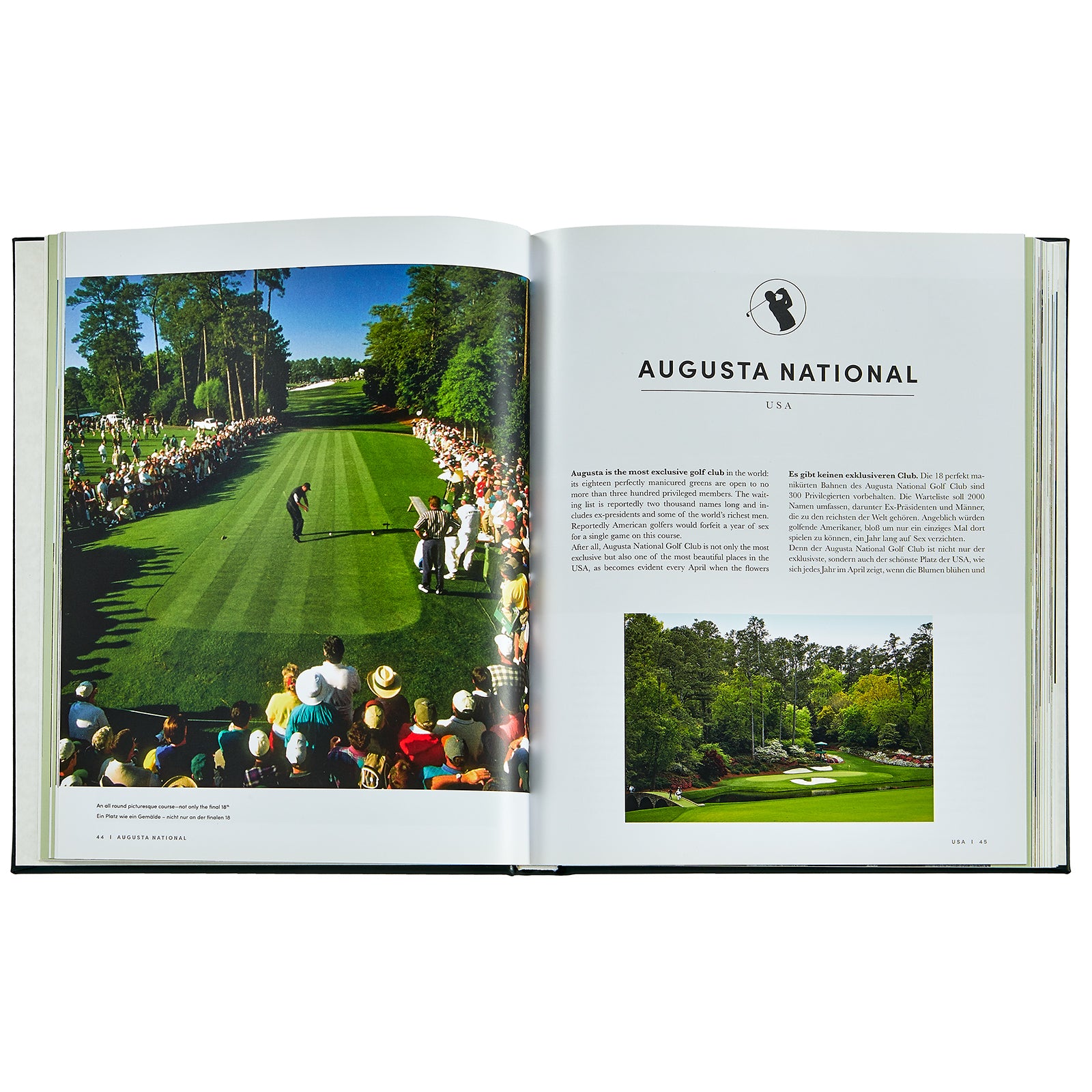 Golf: The Ultimate Book | Green Bonded Leather – Graphic Image