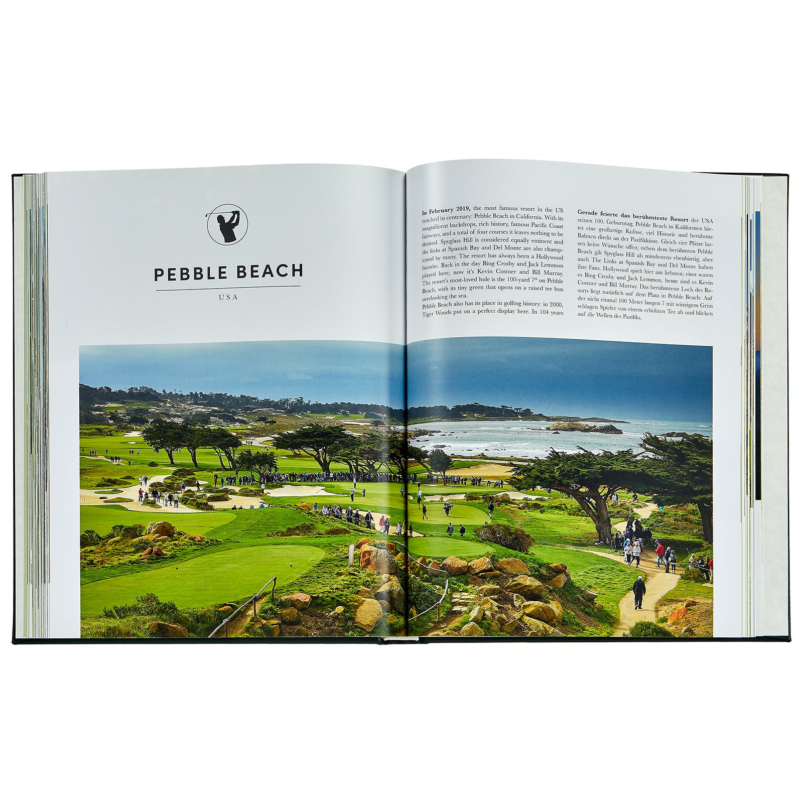 Golf: The Ultimate Book | Green Bonded Leather – Graphic Image