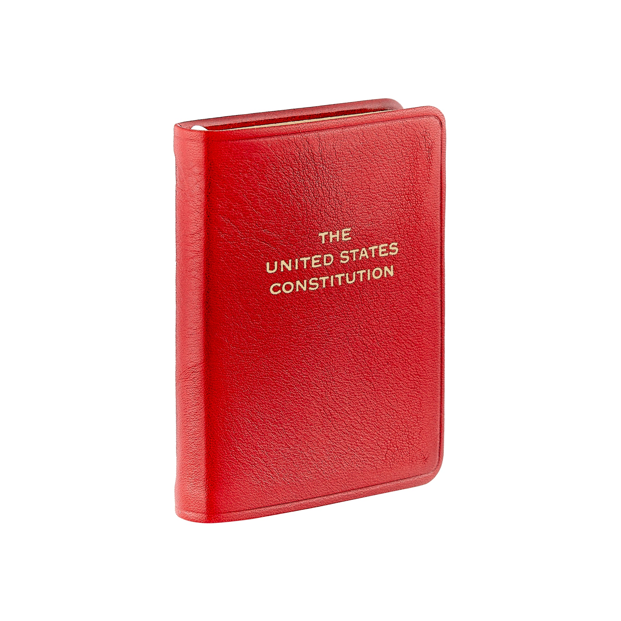 United States Constitution | Red Traditional Leather – Graphic Image
