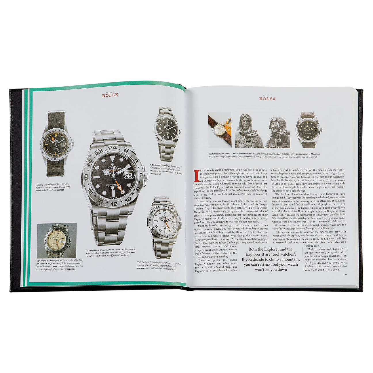 The Book of Rolex | Black Bonded Leather – Graphic Image