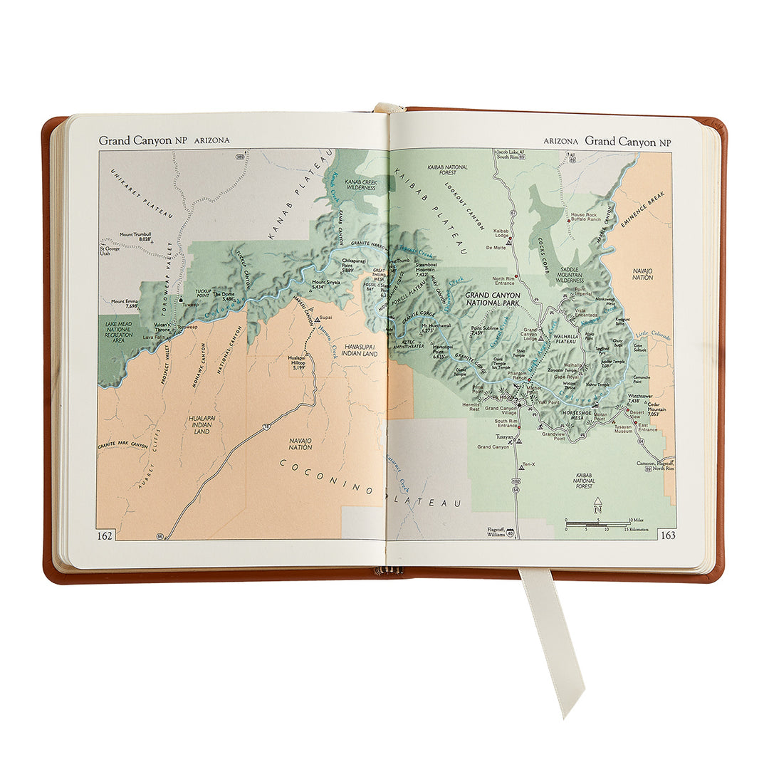 Rocky Mountains Travel Journal | Black Traditional Leather – Graphic Image