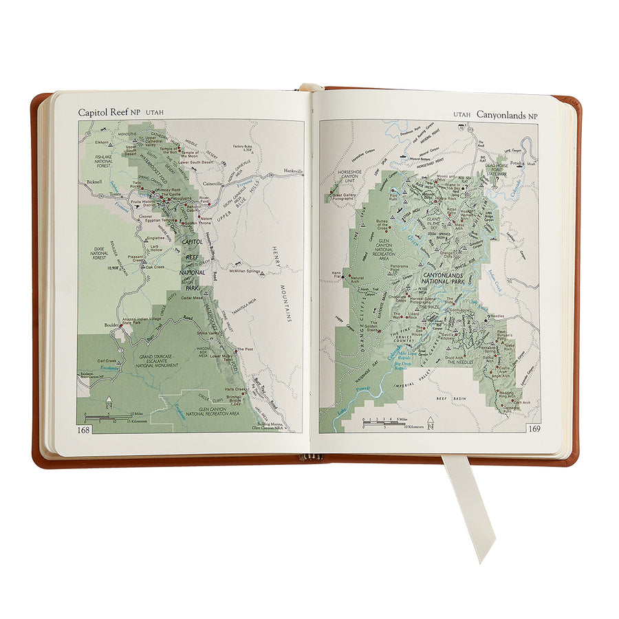Rocky Mountains Travel Journal | Black Traditional Leather – Graphic Image