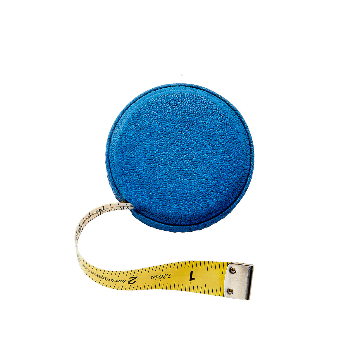 Tape Measure | Maritime Blue Goatskin Leather – Graphic Image