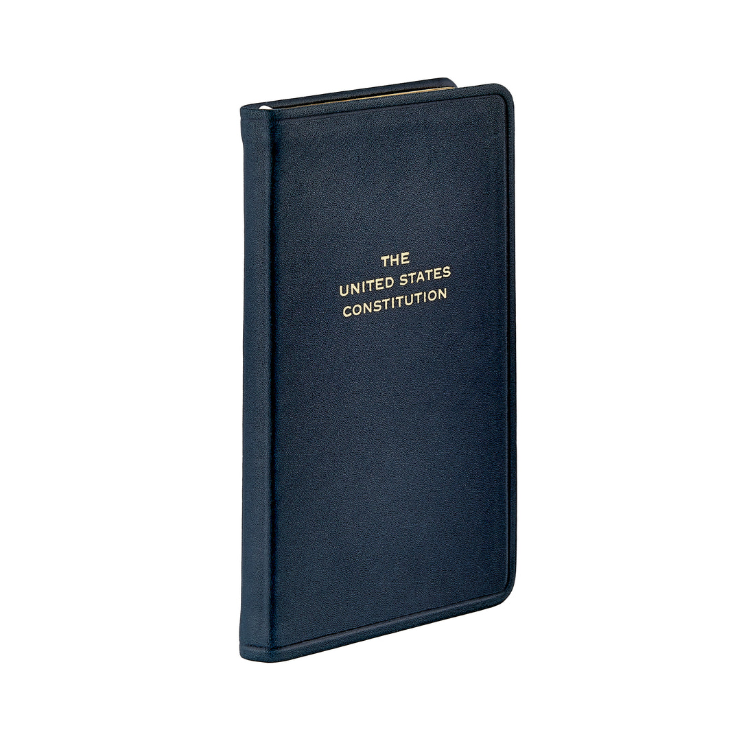 United States Constitution | Navy Traditional Leather – Graphic Image