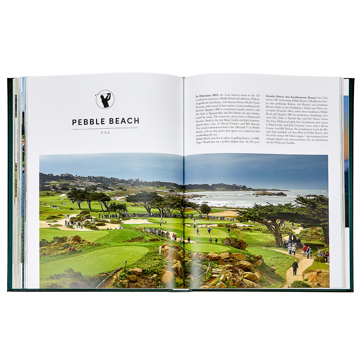 Golf: The Ultimate Book | Green Bonded Leather – Graphic Image