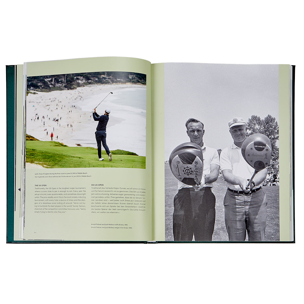 Golf: The Ultimate Book | Green Bonded Leather – Graphic Image