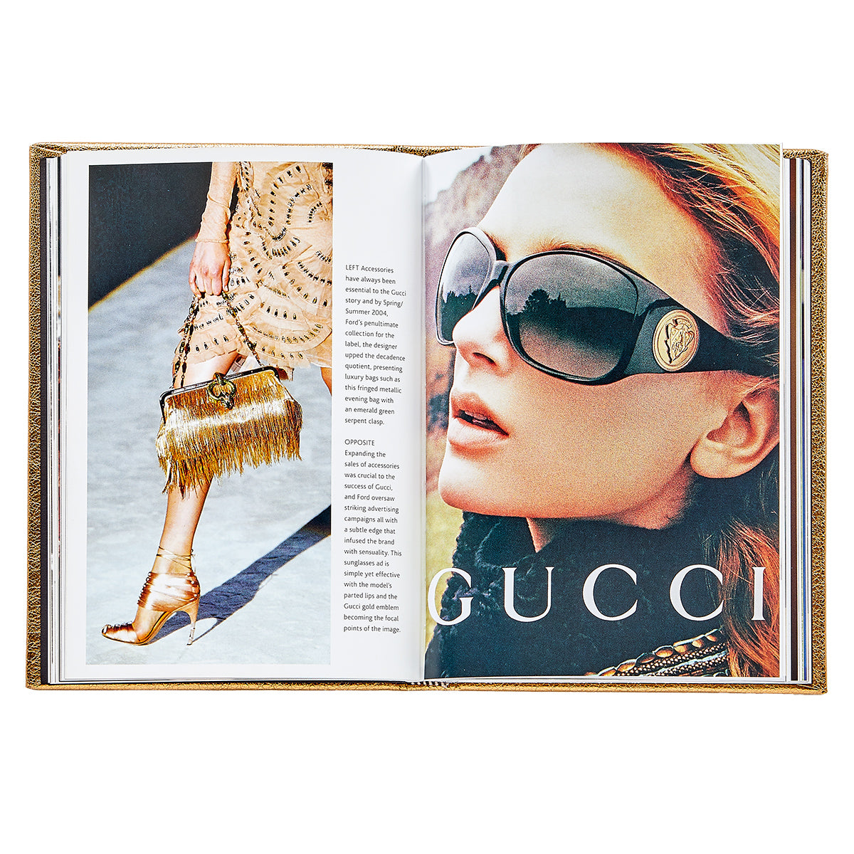 The Little Book of Gucci | Gold Metallic Goatskin Leather – Graphic Image