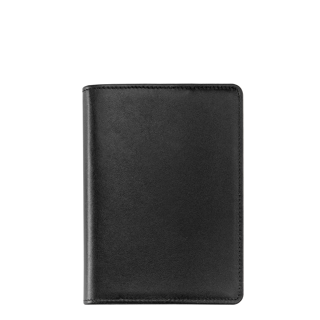 7" Wire-O-Notebook | Black Traditional Leather – Graphic Image