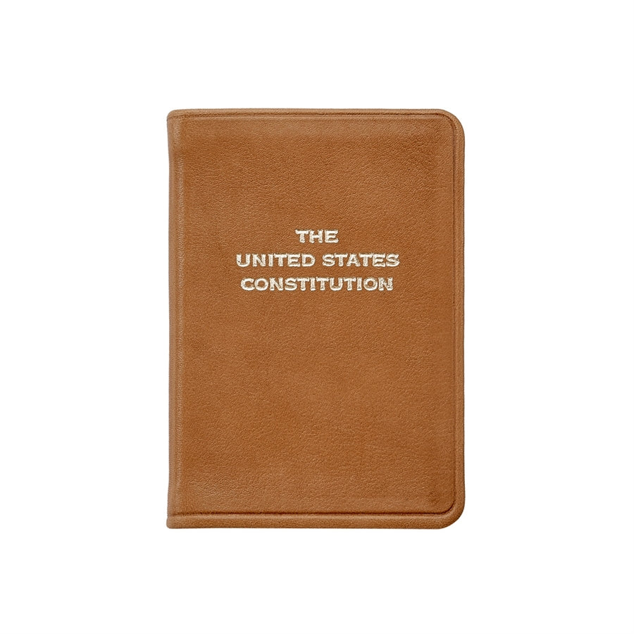 United States Constitution | British Tan Traditional Leather – Graphic ...