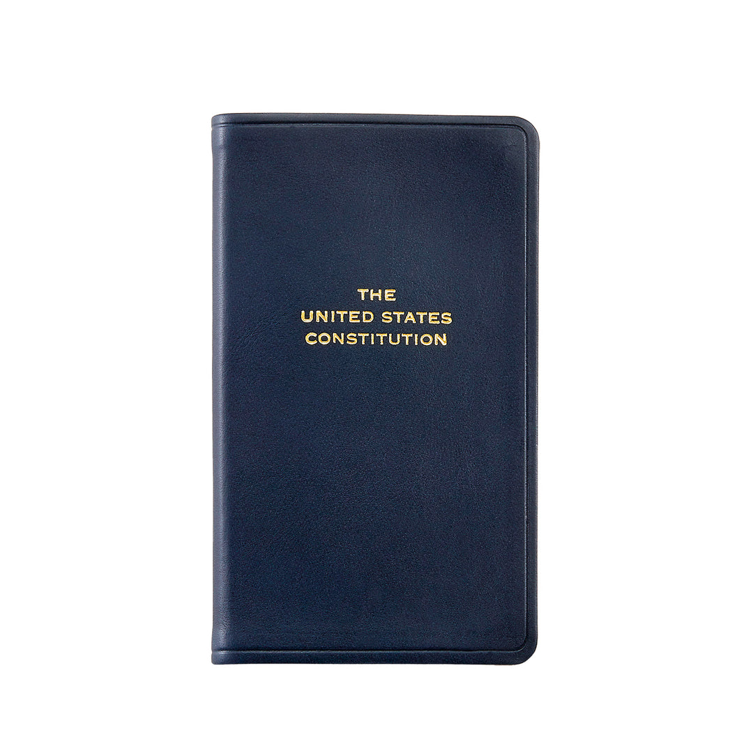 United States Constitution | Navy Traditional Leather – Graphic Image